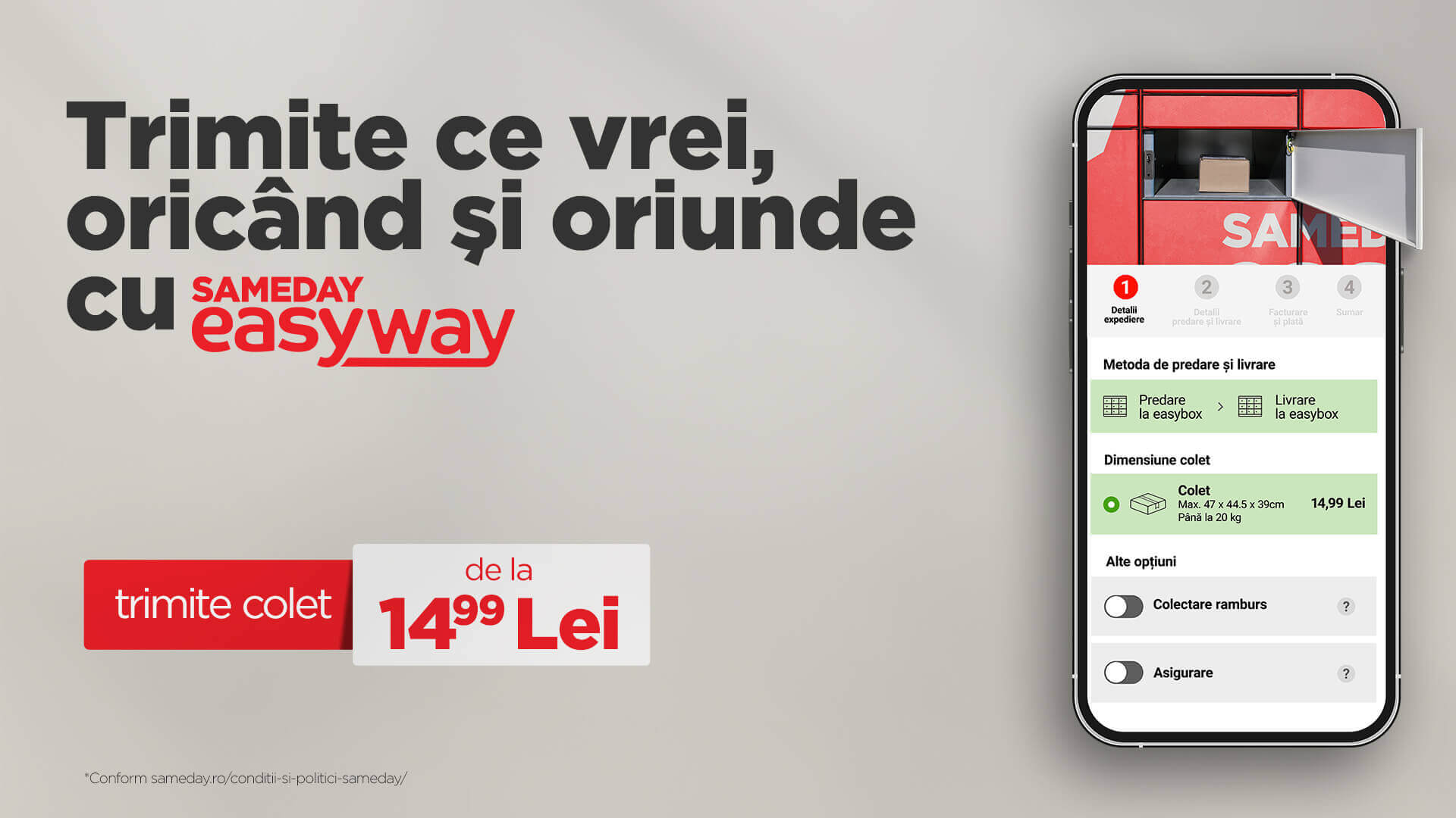 Sameday – Trimite Rapid Colete - Curier Rapid National